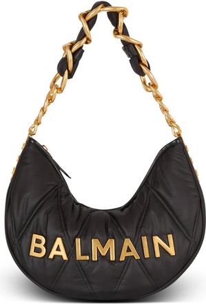 Balmain Homme, Sacs, Noir, Taille: ONE Size Sac 1945 Soft Moon en nylon matelass&eacute; &agrave; motif Diamond
