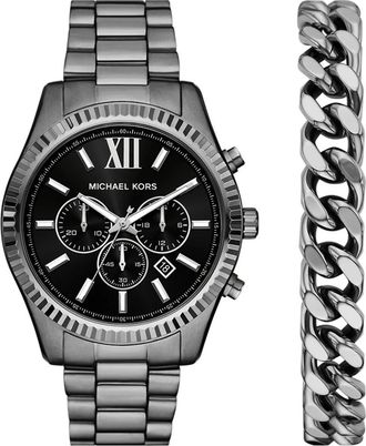 Michael Kors Uhren - Lexington Uhr - Gr. unisize - in Grau - für Damen