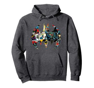 DC Comics Batman Comic Book Logo Pullover Hoodie