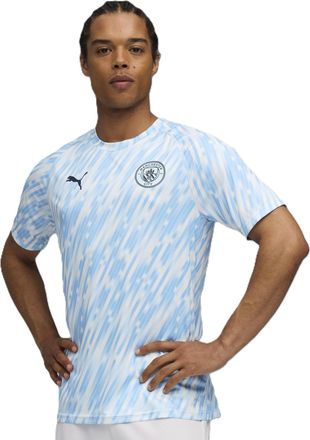 Puma Manchester City FC Herren Aufw&auml;rmtrikot 25/26, Blau (Silver Sky), L