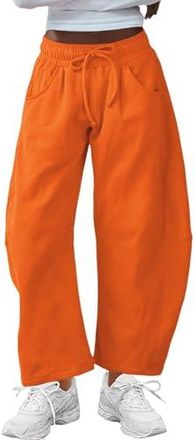 Generico Pantalon de sport pour femme dhiver, pantalon de surv&ecirc;tement pour femme avec poches larges, pantalon doux et confortable, pantalon avec cordon de serr