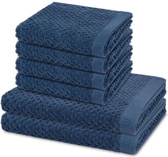 ROSS 6-teiliges Harmony Handtuch Set - 4 x Handt&uuml;cher & 2 x Duscht&uuml;cher - Weicher Walkfrottee 520 g/m&sup2; aus 100% Baumwolle - Hautfreundlich, Saugstark & Pfl