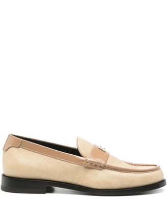 Victoria Beckham Loafer mit Logo-Schild - Nude