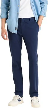 Dockers Go Active Flex Chino Skinny Pantalon Actif, Blazer Bleu Marine, 36W / 32L Hommes