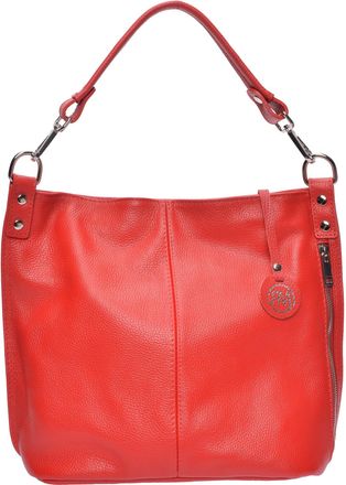 Roberta M Rot Rindsledertasche
