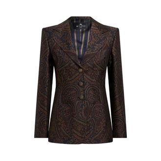 Etro Paisley-Print-Sakko - - Jackets - Damen - Blau - M