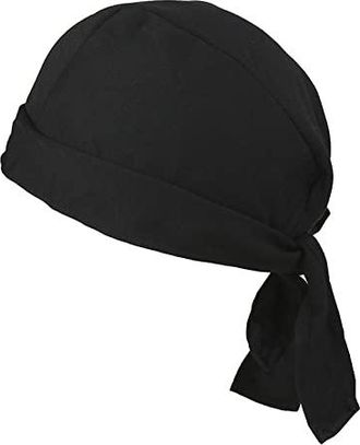 Generic Nidddiv B&eacute;ret basque pour homme et femme - Pliable - Fait &agrave; la main - En coton - Avec impression naturelle - Pour perte de cheveux, Noir, taille uniqu