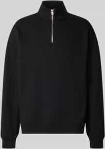 HUGO BOSS Regular Fit Troyer aus Baumwoll-Mix Modell Dalizip