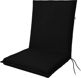 Doppler Niederlehner Elegant / 4er-Set/Gartenstuhlauflage/Niederlehner/Anthrazit/ca. 100 x 48 x 6 cm