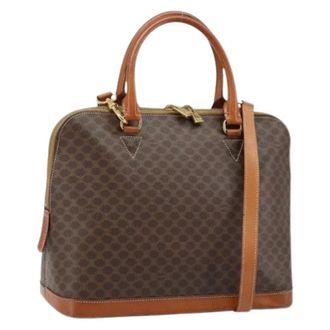 Celine Pre-owned Vintage macadam handbag - Femme - Pre-owned - Brun - Taille: ONE Size