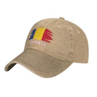 Generic Casquette Trucker Drapeau De La Roumanie Vintage Casquette De Baseball Unisexe Chapeau pour Randonn&eacute;e Les Saisons Cyclisme