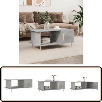 vidaXL Couchtisch Betongrau 90x50x40 cm Holzwerkstoff - Couchtisch - Wohnzimmerstil - Holzmöbel - Sideboard - Beton Grau