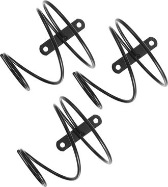 BESPORTBLE HOODANCOS 3 Stück Teiliges Eisen Weinregal Wandmontage Spirale Design Rotwein Flaschenhalter Stabile Metallhalterung Elegante Flaschenaufbewahrung für