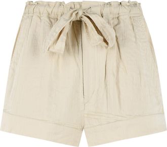 Isabel Marant Short Birva En Coton M&eacute;lang&eacute; Beige