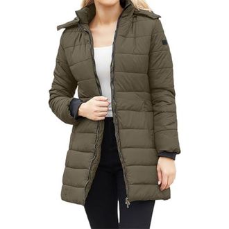 Generic Doudoune Femme Lumi&egrave;re Chaude Confortable Veste Doudoune Femme Hiver Court Manteau Matelass&eacute; Manches Longues Manteau Softshell D&eacute;contract&eacute; Grande Tail