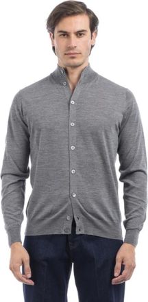 FILIPPO DE LAURENTIIS Herren, Strickwaren, Grau, LGr&ouml;&szlig;e