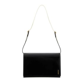 Jil Sander Femme, Sacs, Noir, Taille: ONE Size Petit sac port&eacute; &eacute;paule File