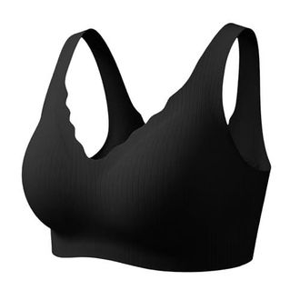 Generic Brassi&egrave;re c&ocirc;tel&eacute;e sans couture pour femme - Soutien-gorge confortable sans armatures avec larges bretelles, doux et extensible - Coussinets amovibles,