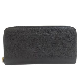 Chanel Portefeuille long Pre-owned (&agrave; deux volets) - Femme - Pre-owned - Noir - Taille: ONE Size