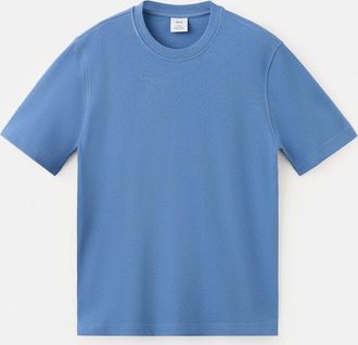 Mango T-shirt 100 % coton regular-fit bleu porcelaine - Homme - XXL - MANGO MAN