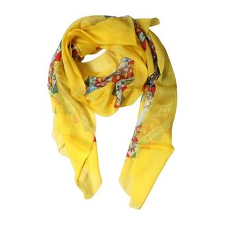 Dolce & Gabbana Bedruckter Seidenschal - - Accessories - Damen - Gelb - ONE SIZE