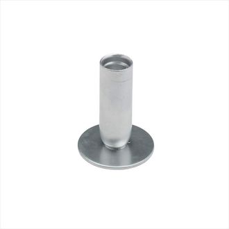 NKlaus 1x Kerzenhalter 8,0cm hoch Kerzenständer silbern für Tafelkerzen? 2cm Stabkerzen Hochzeit Deko 2865