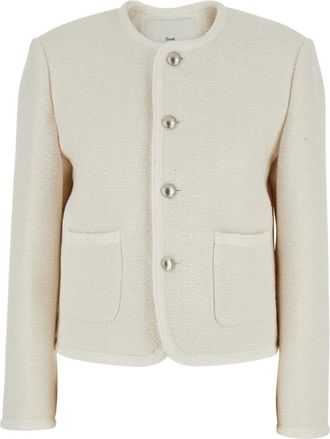Dunst Femme, Vestes, Blanc, Taille: 40 FR Veste Classique en Tweed Boucl&eacute;