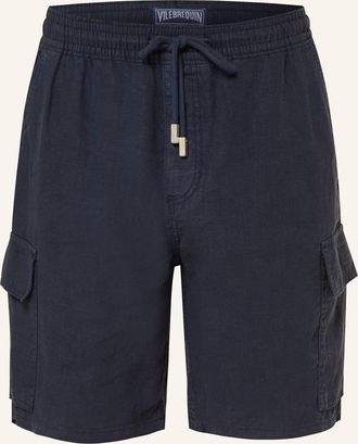 Vilebrequin Cargoshorts Thalassa Aus Leinen blau