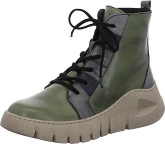 Gemini Bottines en Cuir pour Femmes 033317-02, Pointure:40 EU, La Couleur:Vert