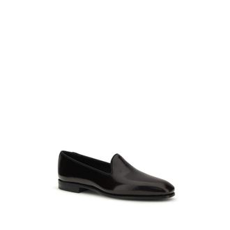 Churchs Womens Bordeaux Calf Leather Bos Taurus Slip-On Loafers