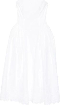 Simone Rocha Femme, Robes, Blanc, Taille: 34 FR Embroidered Midi Dress