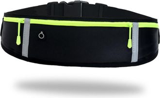 Soimiss Reflektierende wasserdichte Laufgürtel Bauchtasche mit Elastischem Verstellbarem Gürtel für Herren und Damen Ultradünne Hüfttasche für Fitness Joggen 