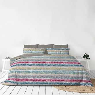 Italian Bed Linen MB Home Italy Fashion Bettbezug Set, Doppelbett, Love Lines