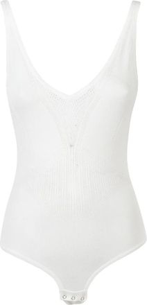 Elisabetta Franchi Femme, Tops, Blanc, Taille: 36 FR Body Tricot