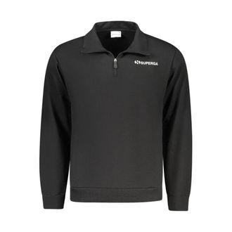 Superga Baumwoll-Sweatshirt mit Rundhalsausschnitt und Rippb&uuml;ndchen - - Sweatshirts & Hoodies - Herren - Schwarzk - L