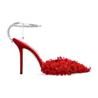 Jimmy Choo London Saeda 100 Pump - - Shoes - Damen - Rot - 36 EU