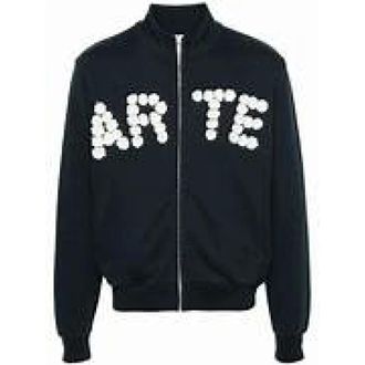 Arte Homme, Sweatshirts et sweats &agrave; capuche, Bleu, Taille: L Crochet Flowers Jacket