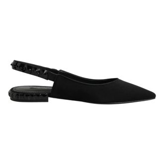 Dolce & Gabbana Charmeuse Slingback Ballerinas - - Shoes - Damen - Schwarzk - 37 EU