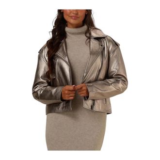 Ibana Jioya Lederjacke - - Jackets - Damen - Grau - XS