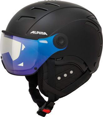 Alpina Alpina Jump 2.0 V - Sicherer, Sto&szlig;absorbierender & Individuell Anpassbarer Skihelm F&uuml;r Erwachsene, Black matt, 52-54 cm