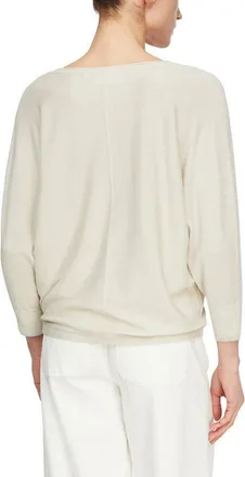 Comma 3/4 Arm-Pullover mit V-Ausschnitt und aus Viskose