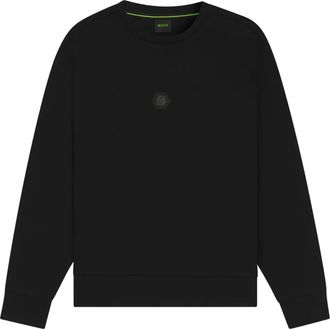 BOSS sweat à plaque logo - Noir