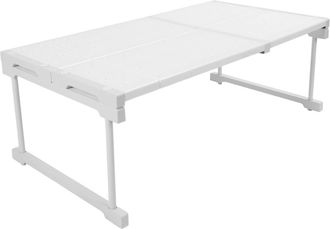 Generic Schrank-Aufbewahrungsregal, Karbonstahl, ABS, PP, Küchenteiler, Raumorganisation, Organizer, Schrank für die Küche (Länge 67-88 cm)