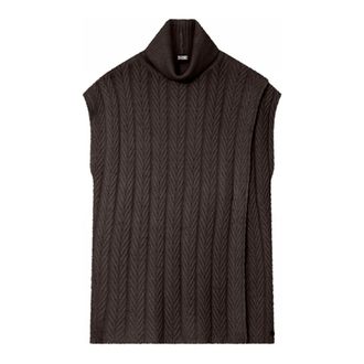 Gustav Femme, Pulls, Brun, Taille: 42 FR Edie Knit Cape
