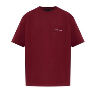 Canada Goose Novo Baumwoll-T-Shirt - - Tops - Herren - Rot - S