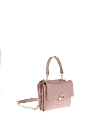 Pierre Cardin Sac à bandoulière pour femme en cuir véritable Made in Italy 21 x 16 x 6,5 cm 1934, Mauve, Taille unique