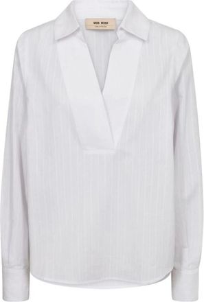 Mos Mosh MOS Mosh, Femme, Blouses et Chemises, Blanc, Taille: 42 FR Yen Blouse