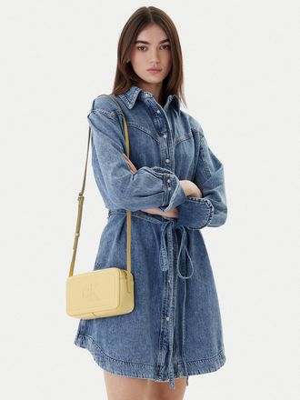 Calvin Klein Handtasche Calvin Klein Bold Ck Camera Bag LV04F3220G Gelb