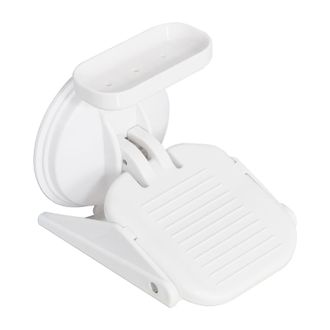 Generic Fu&szlig;st&uuml;tze f&uuml;r Dusche - Fu&szlig;st&uuml;tze f&uuml;r Badezimmer Wiederverwendbare Bartbeine, Duschpedal ohne Bohren mit Shampoo Ablage und Balsam f&uuml;r Hotel, Hostel