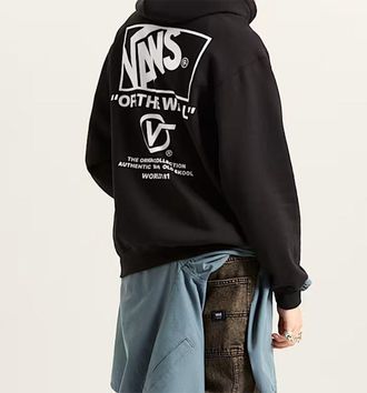 Vans Kapuzensweatshirt STACKED HI PULLOVER sportlicher Schnitt, mit Kapuze und Kordelzug, mit K&auml;ngurutasche